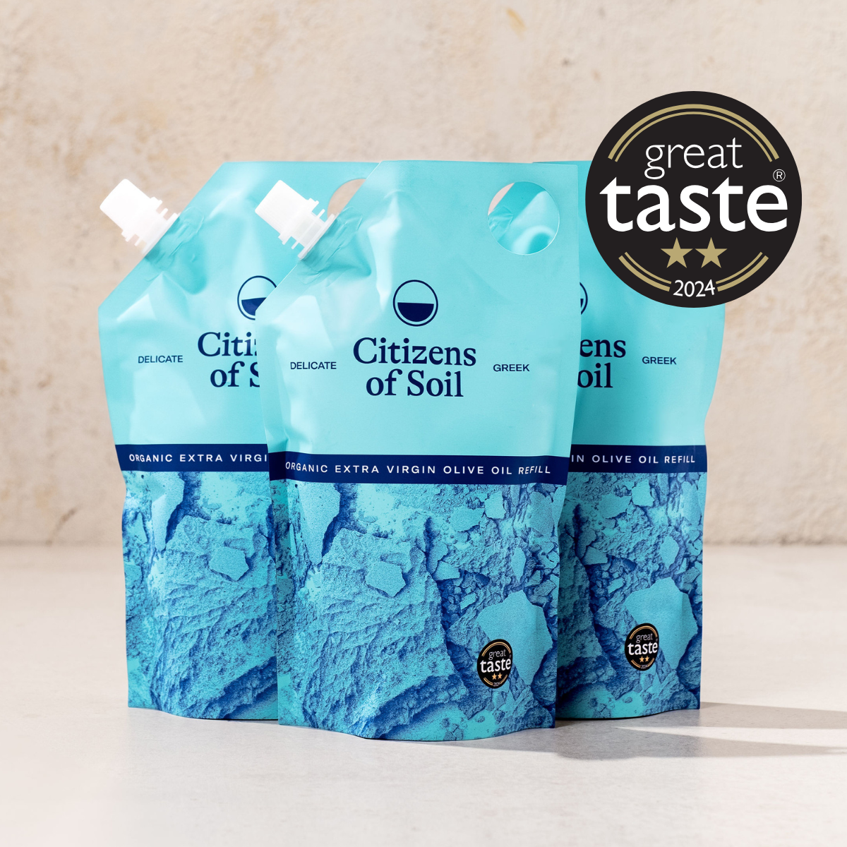 Greece Olive Oil Pouches Triple Set | 1.5 Litres | Citizens Of Soil ...